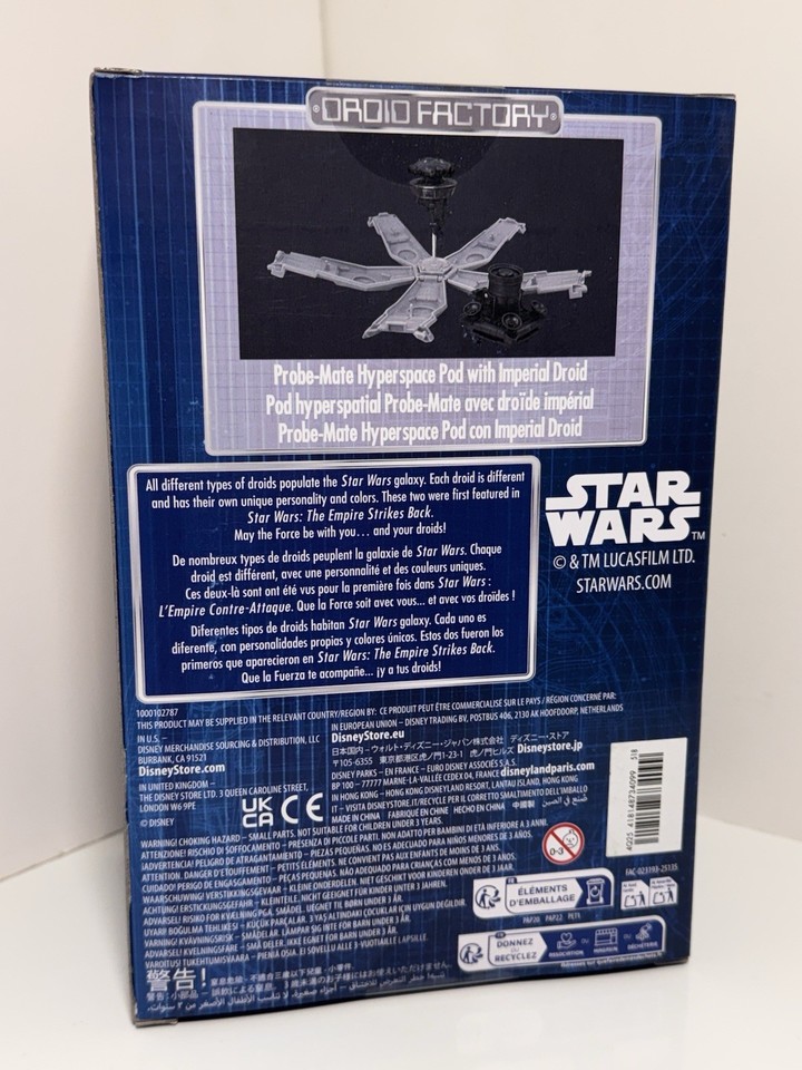 Star Wars Disney Droid Factory IMPERIAL PROBE MATE HYPERSPACE POD ...