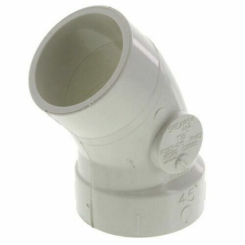 2" PVC Street 45 Degree Elbow Socket DWV 45 Hub x Spigot | eBay