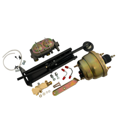 Universal Firewall Mount Power Brake Pedal 7" Dual Booster Master Disc ...