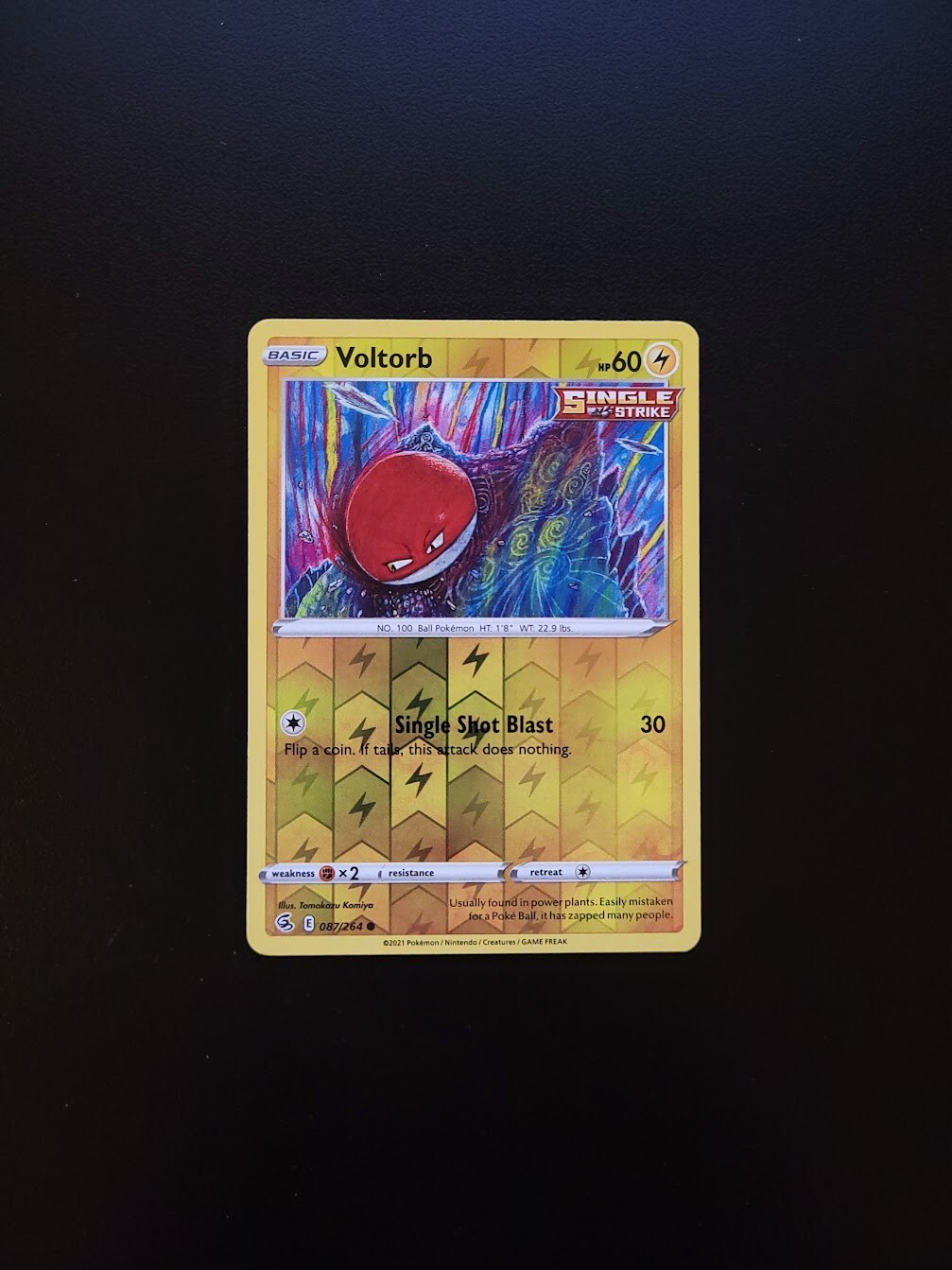 Voltorb, Pokémon TCG, Fusion Strike, Reverse Holo, Near Mint. | eBay