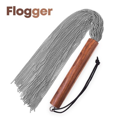 Real Chain Flogger, BDSM Metal Chain Flogger Whip 50 Tails Handmade ...