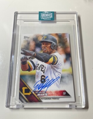 2024 Topps Archives Signature Series #83 Starling Marte Mini Auto 1/1 ...