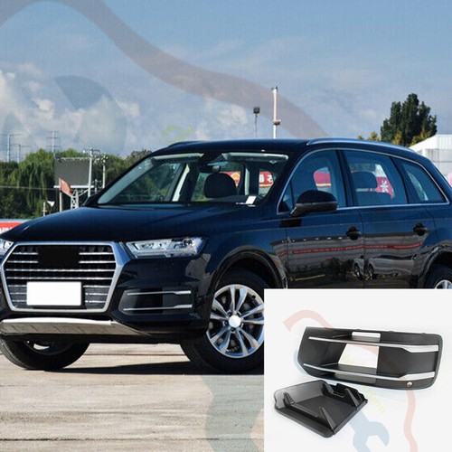 2Pcs For Audi Q7 2017-19 ABS Plating Left Front Bumper Fog Light Cover ...