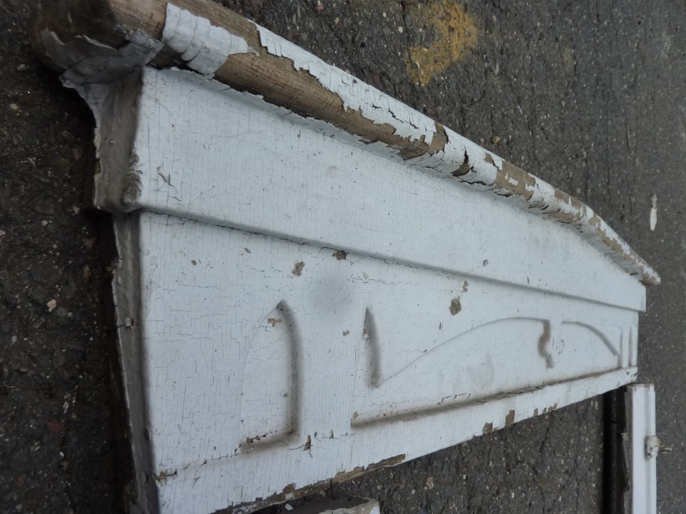 c1880 WINDOW pediment VICTORIAN gingerbread header & surround molding ...