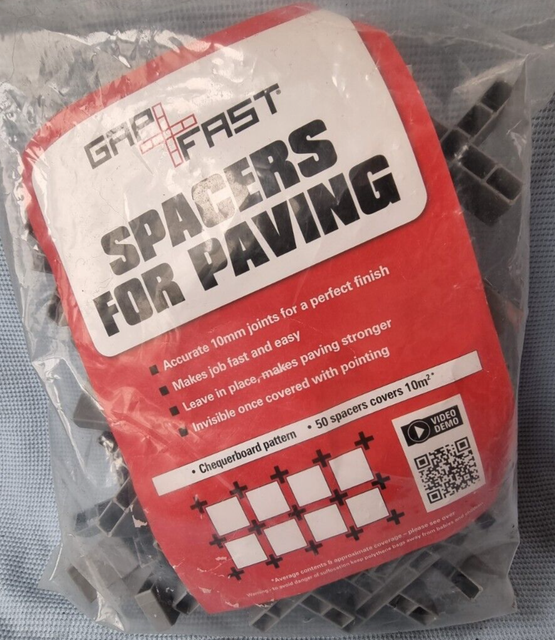 Gapfast Heavy Duty 10mm Cross Shape Spacers X 50 for Paving Patio Slabs ...