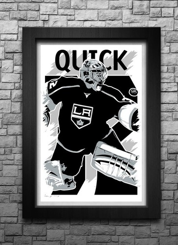 JONATHAN QUICK art print/poster LOS ANGELES KINGS FREE S&H! JERSEY B2G2 ...