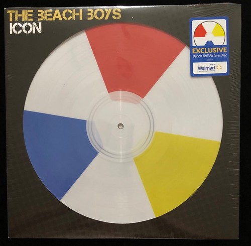 THE BEACH BOYS ICON FACTORY SEALED BEACH BALL PICTURE DISC RECORD ALBUM ...
