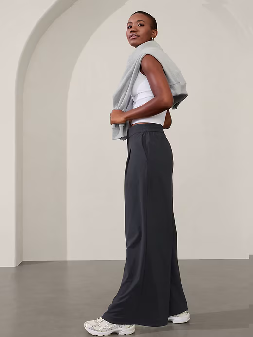 Athleta Pinnacle High Rise Trouser Pant | Black Sand 16 #472041 NEW | eBay