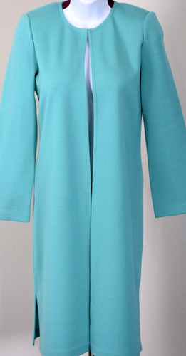 NWOT ST.JOHN Women's Knit Green Turquoise Topper Jacket Sz 10 | eBay