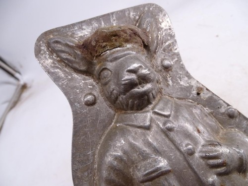 Antique German Tin Chocolate Bunny Mold Easter Victorian 1800s Old ...