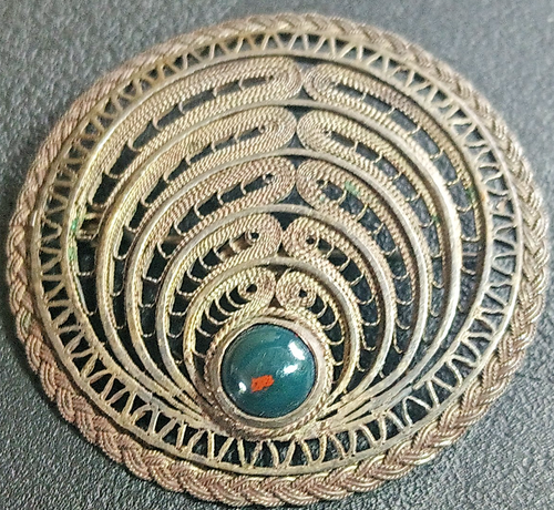 Antique Filigre .950 Silver Made in Pakistan Pin Brooch - Jewelry | eBay