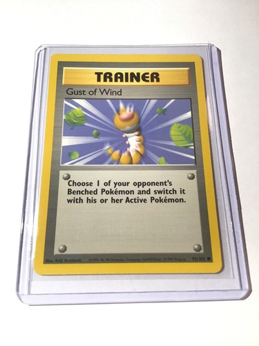GUST OF WIND - Base Set - 93/102 - Common - Pokemon Card - Unlimited ...
