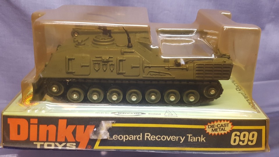 VINTAGE DINKY TOYS 699 6 LEOPARD RECOVERY TANK COMPLETE NEVER OPENED ...