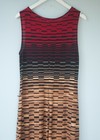 SD Collection Women’s Maxi Dress Size 10 Red Black Gold Stripes Casual ...