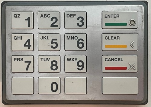 DIEBOLD 49-216671-718A EPP5 (PCI) POLYMER KEYBOARD ENGLISH 49-216682 ...