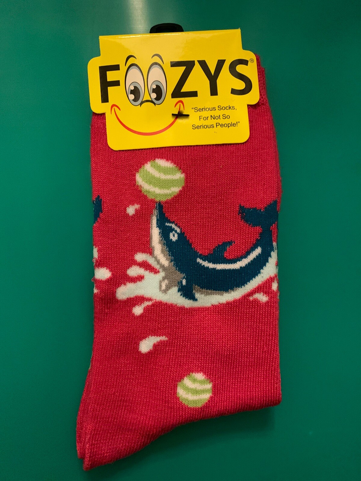 1 Pair Of Foozy Socks | Dolphin Ball Fun | Pink | eBay