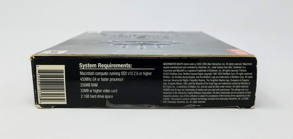 Neverwinter Nights (Forgotten Realms) - Apple - Atari - BioWare - Mac ...
