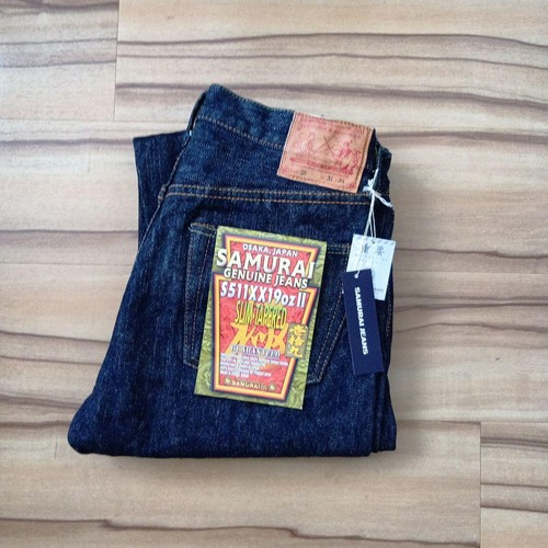 SAMURAI JEANS S511XX 19oz II Salvage Denim Pants Slim Fit W31 | eBay