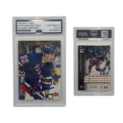 1995 Stephane Matteau Autographed Upper Deck #60 PSA Authentic Auto | eBay