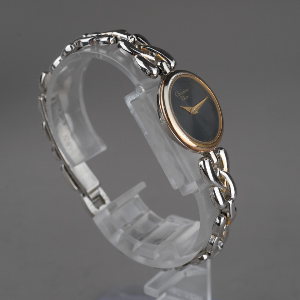 Christian Dior Women's Watch 3025 Gold 21mm Vintage New Battery | eBay