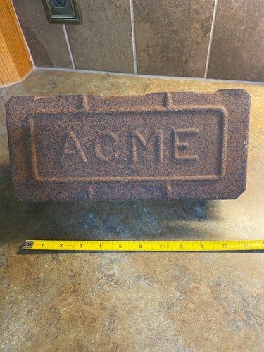 Vintage Acme agricultural implement tool box. 10.5"x3.5"x5". Rusty BUT ...