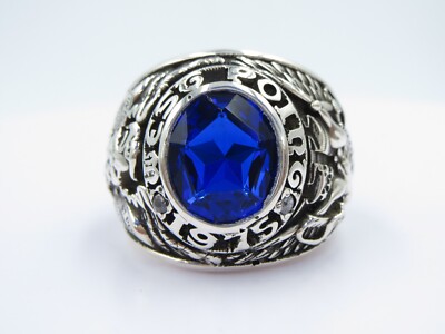 SOLID Silver 925 , RING , USMA , WP , West point Ring , 1975 , US SIZE ...