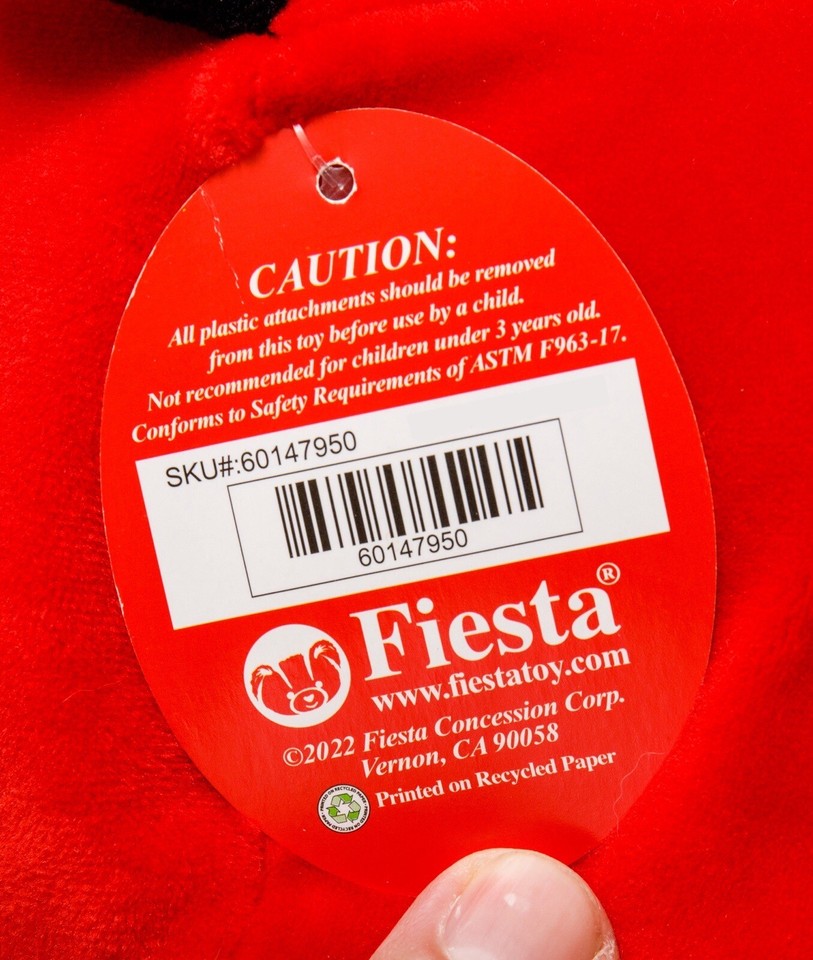 Fiesta Toys Lil Huggy The Demon Devil Red Pig Bat Plush Toy 12 inch NWT ...
