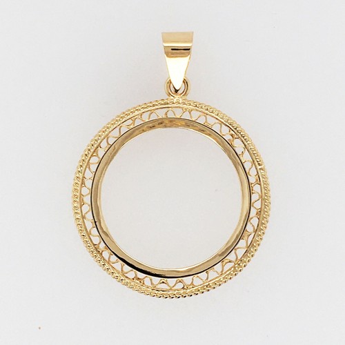 18K GOLD HALF SOVEREIGN COIN MOUNT PENDANT | eBay