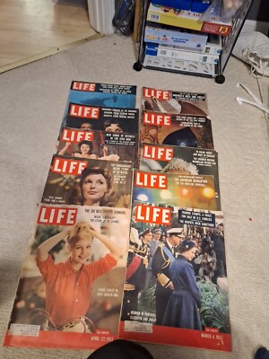 Lot Of 10 Vintage LIFE MAGAZINE 1955 TO 1957 | eBay