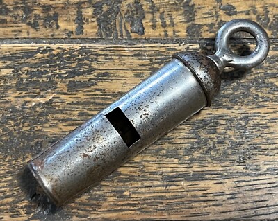 Vintage Tin Round Whistle with Pea 98mm | eBay