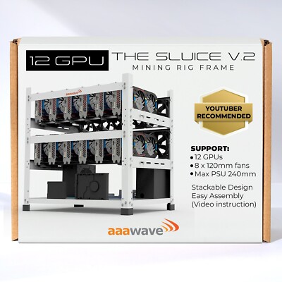 AAAwave The Sluice V2 12GPU Open Frame Mining Rig Frame Chassis | eBay
