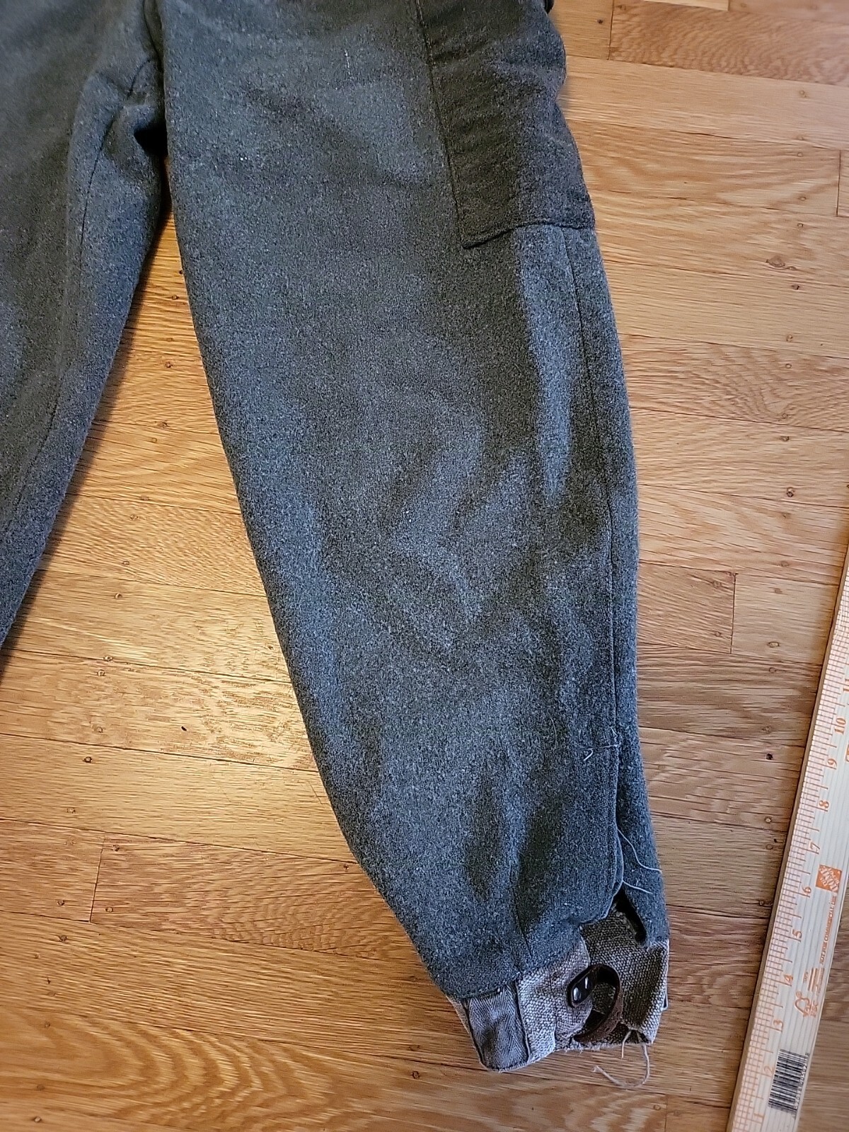 vtg ww2 Swedish army buckle hem wool cargo pants 32x2… - Gem