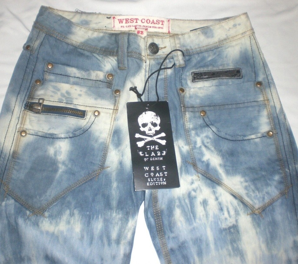 The Lab of Denim Jeans SAMPLE Mens 32W x 33L Acid Wash West Coast Many ...