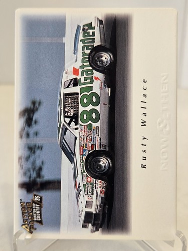 Rusty Wallace 🛞 1995 Action Packed Now & Then Silver Speed Gatorade ...