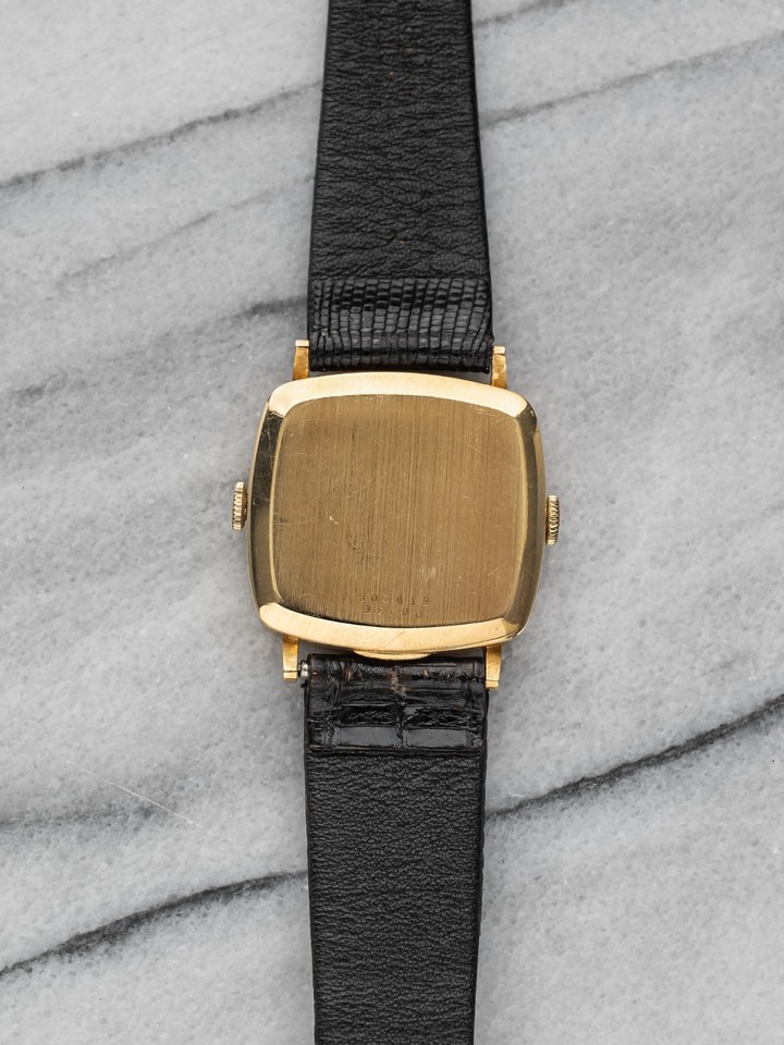 Vintage Baume & Mercier 80s Dual 18K Yellow Gold Champagne Dial Manual ...