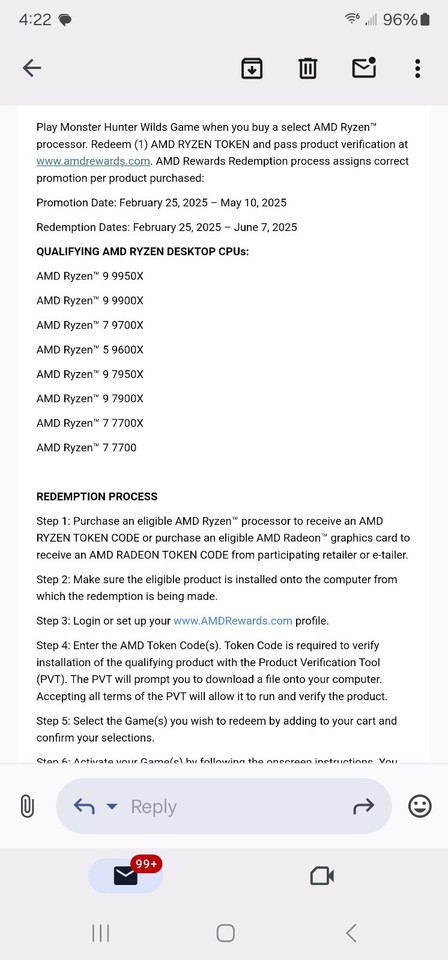 Monster Hunter Wilds (PC) - AMD Rewards Code | eBay