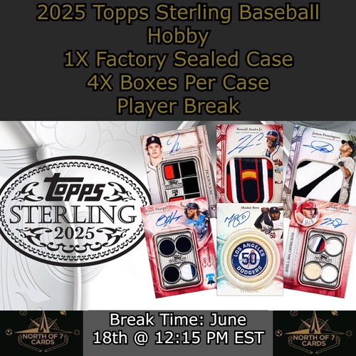 Corey Seager - 2025 Topps Sterling Baseball Hobby 1X Case Player BREAK ...