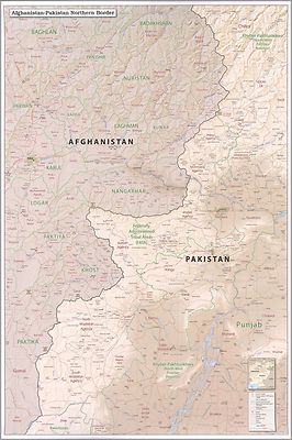 Poster, Many Sizes; Cia Map Of Afghanistan Pakistan Northern Border ...