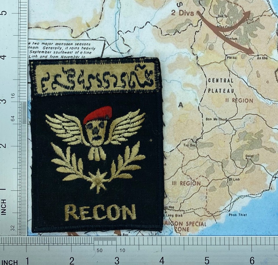 Patch , USSF , recon , ccn , cambodia , recon patch , skull , vietnam ...