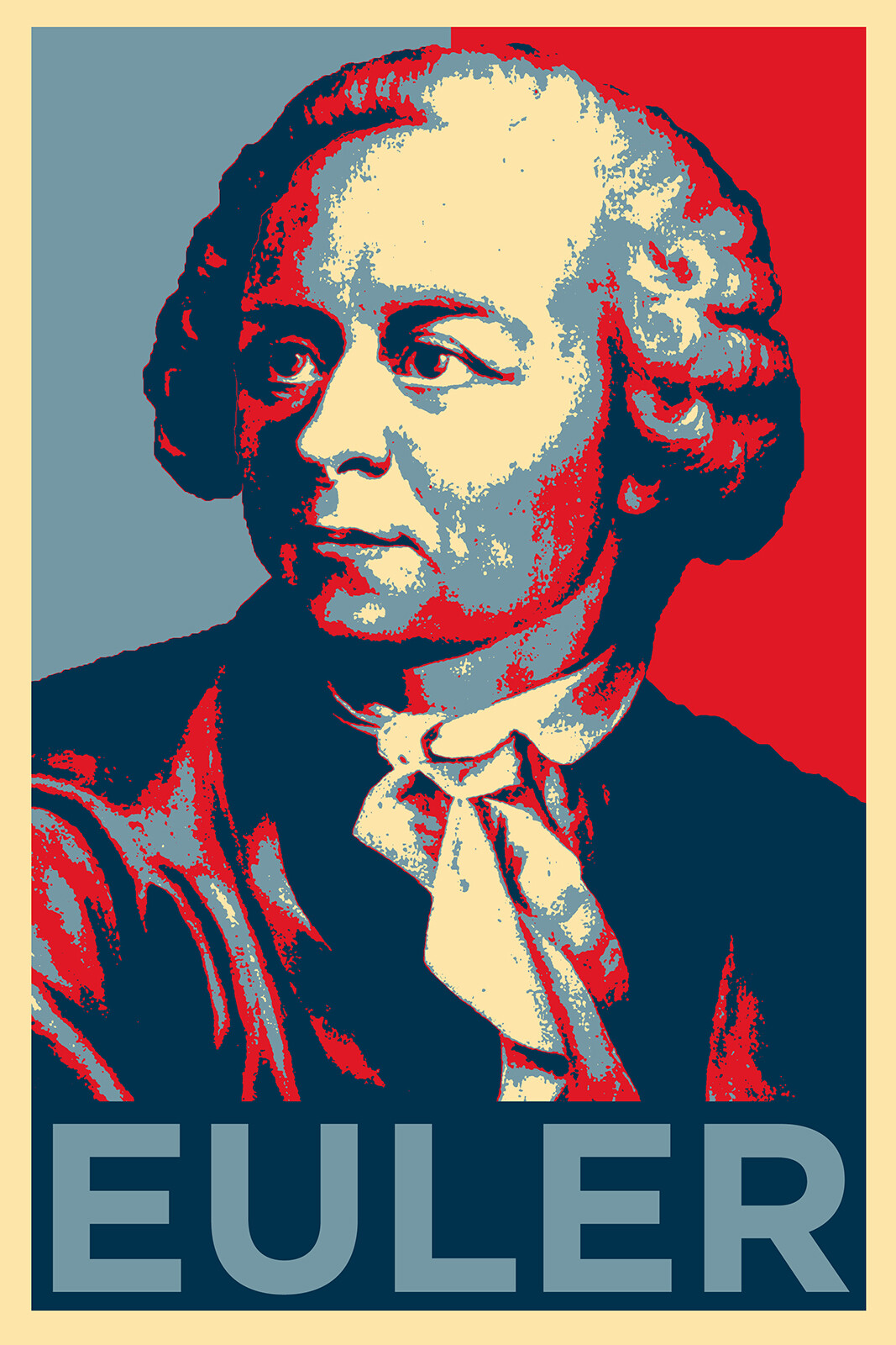 Leonhard Euler Art Print 'Hope' - Poster Gift - Leonard - Mathematics ...