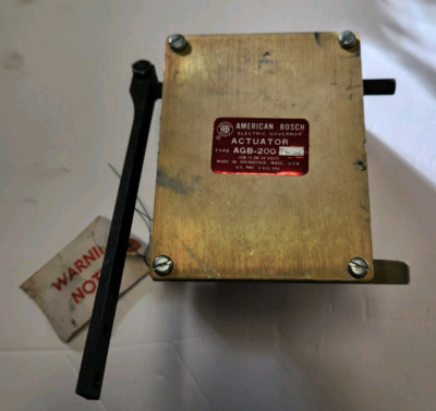 American Bosch Diesel Systems Governor Actuator AGB200-A2 12 or 24 Volt ...