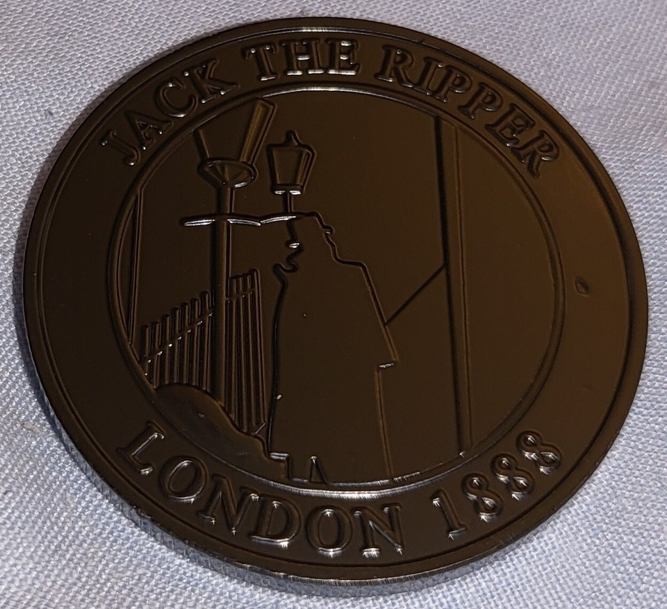 Jack the Ripper Dark Silver Coin Old White Chapel Strange Mystery Retro ...