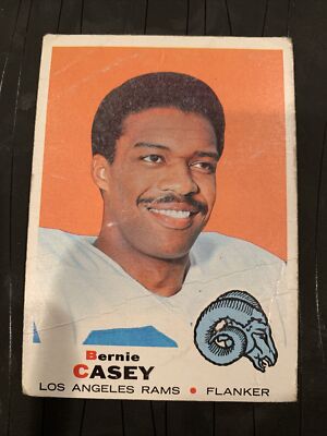 1969 Topps Bernie Casey Los Angeles Rams #147 | eBay