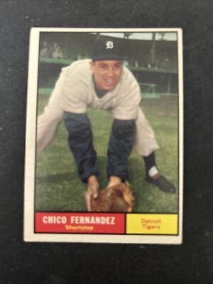 1961 Topps Baseball Card #112 Chico Fernandez Detroit Tigers Nm Free ...
