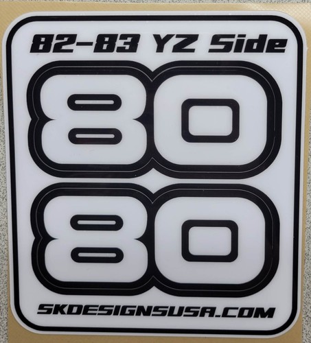 82 83 1982 1983 Yamaha YZ 80 Side Panel Decal Sticker | eBay