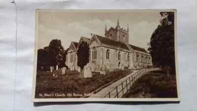 Vintage postcard St Mary's Church Old Basing Basingstoke Hampshire ...