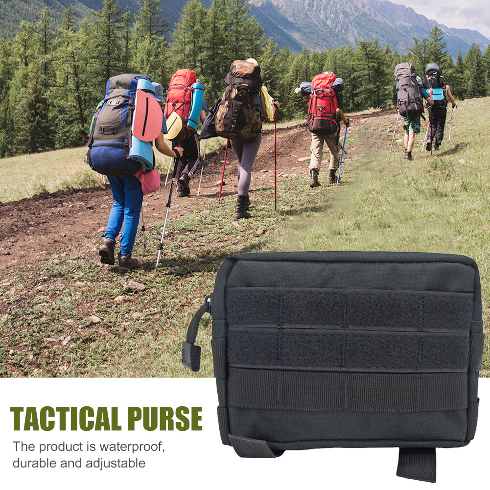 AU Nylon Mini Modular Utility Pouch Attachment Waist Phone Bag (Black ...