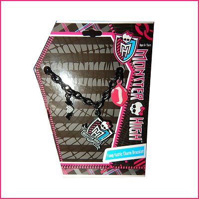 MONSTER HIGH BRACELET FANGTASTIC CHARM GIRLS JEWELLERY HALLOWEEN GIFT ...