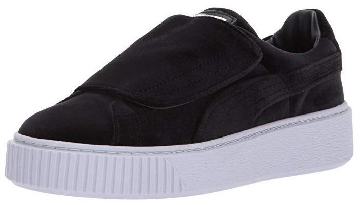 Size 8.5 - Puma Basket Platform Strap Velvet Rope - Black W for sale ...