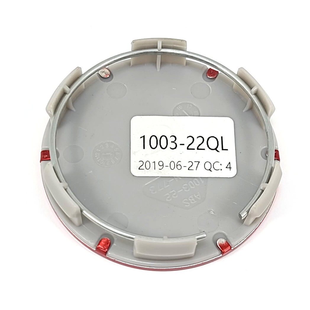 4 Niche Red Center Caps for 5L Milan M134 Targa M130 Invert M163 Verona ...
